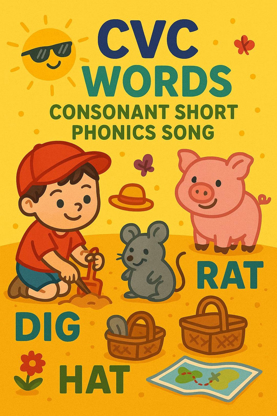 Phonics Fun: CVC Words Consonant Short Phonics Song and PDF Lyrics - Etsy