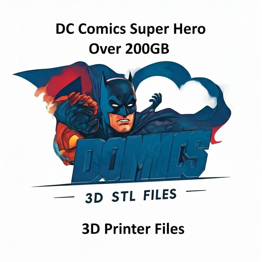 DC Comics STL Pack 3D Print Files - Etsy UK