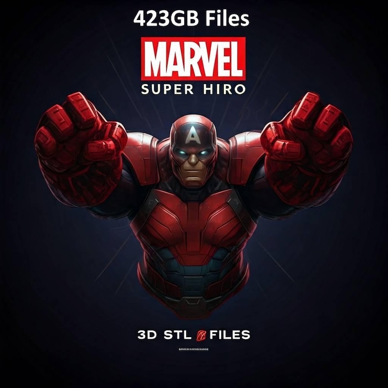 Marvel Super Hero 3D STL Print Files - Etsy