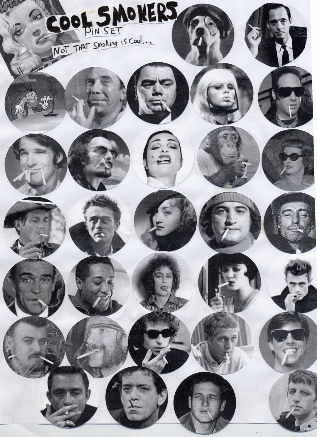 Cool Smokers Pin Set - Etsy