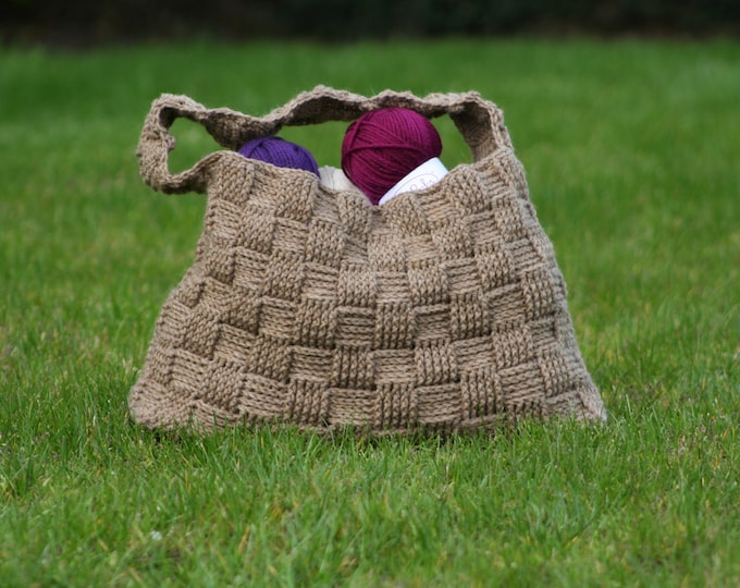 Harvey Basketweave Tote Crochet Pattern PDF - Etsy