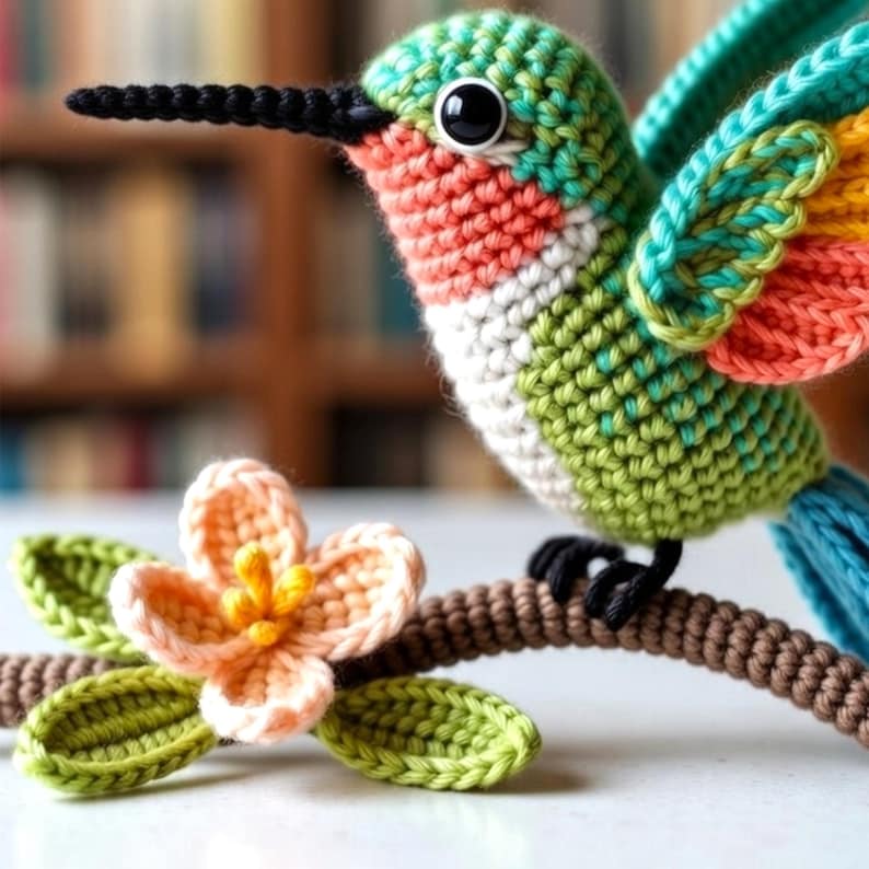 Amigurumi Hummingbird Crochet Pattern PDF | Cute Small Plush Toy ...