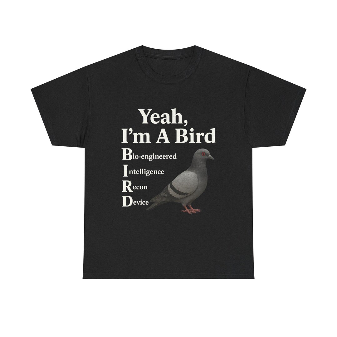 Pigeon Shirt Funny, Acronym Bird T-shirt, Conspiracy Theory Tee, Bird ...