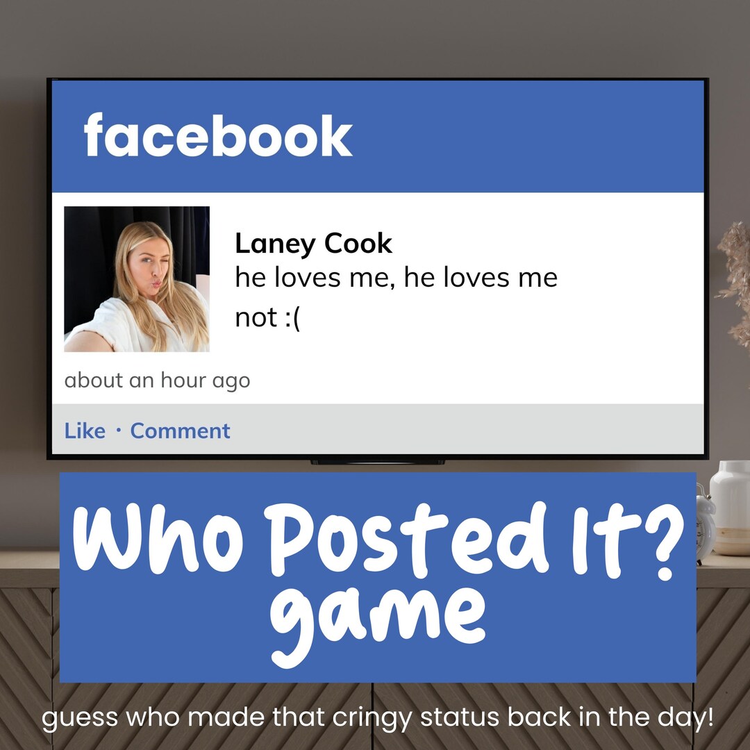 Guess the Facebook Status Game, Millennial Girls Night Games ...