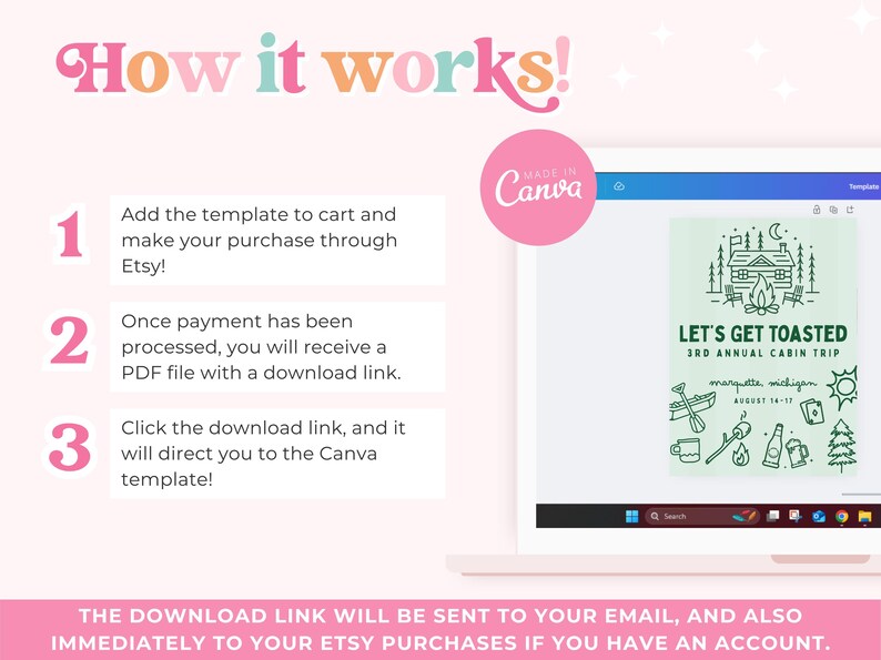 Cabin Trip Itinerary Template, Weekend Agenda, Canva Editable ...