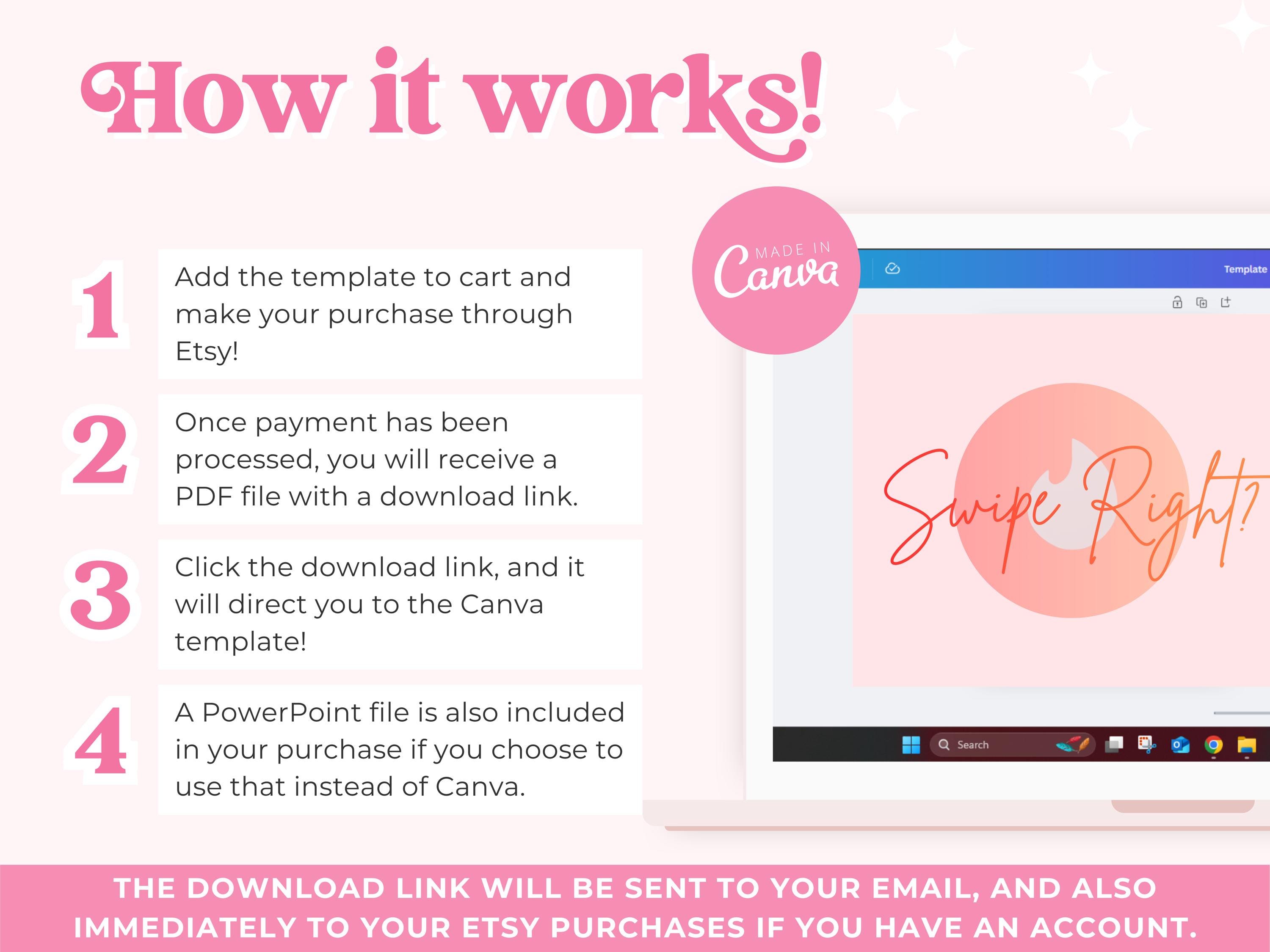 Tinder Bachelorette Gender Swap Game Template | Funny Swipe Right Game ...