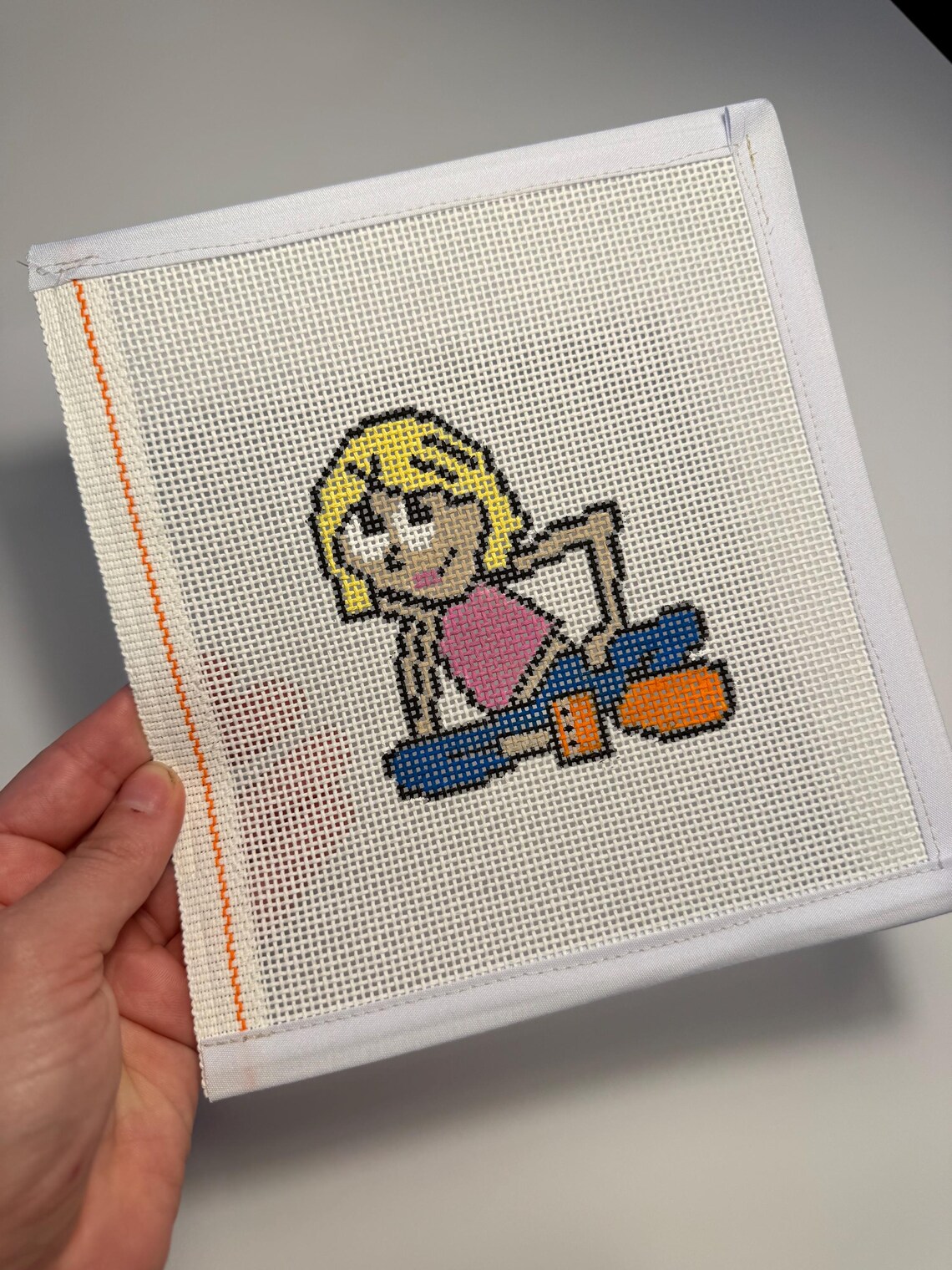 Lizzie Mcguire Needlepoint Canvas - 00's Nostalgia, Hand-painted ...