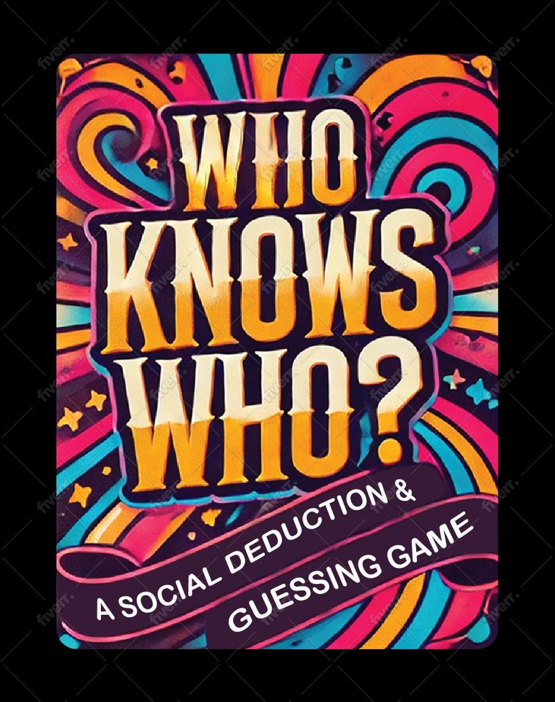 Who Knows Who Game – Stocking Stuffer, Holiday Parties,fun Party Game ...