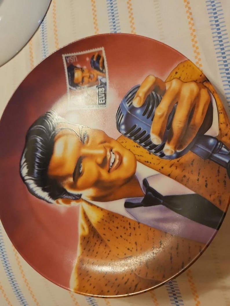 Lot of 7 Collectible Elvis Presley Plates - Etsy
