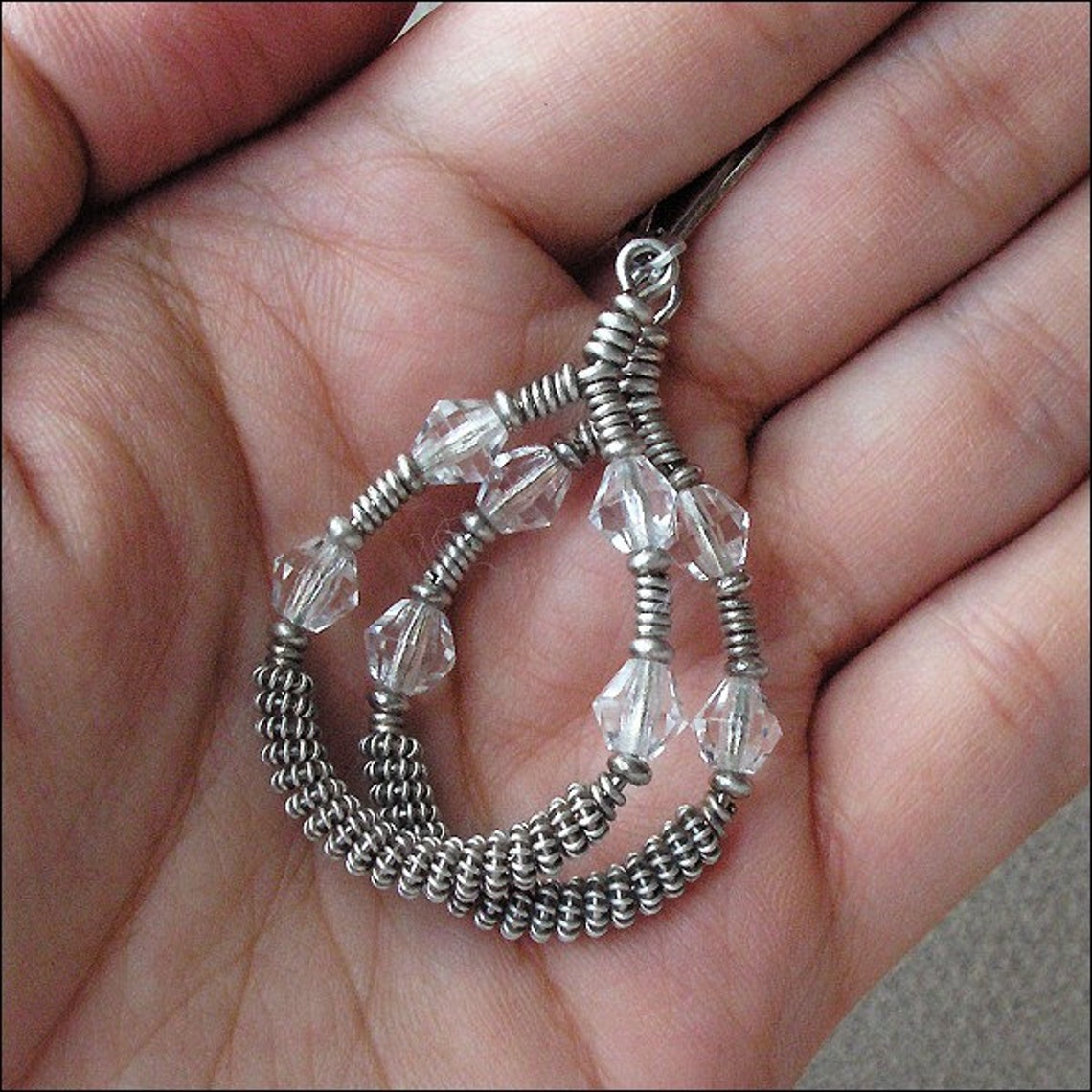 CRISTAL WRAP Sterling and Fine Silver Earrings / Earclips. A Bit ...