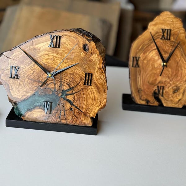 Rustic Desk Clock - Etsy