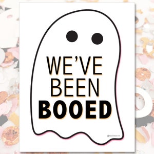 You've Been Booed, Printable Halloween Signs, Printable Halloween Tag ...