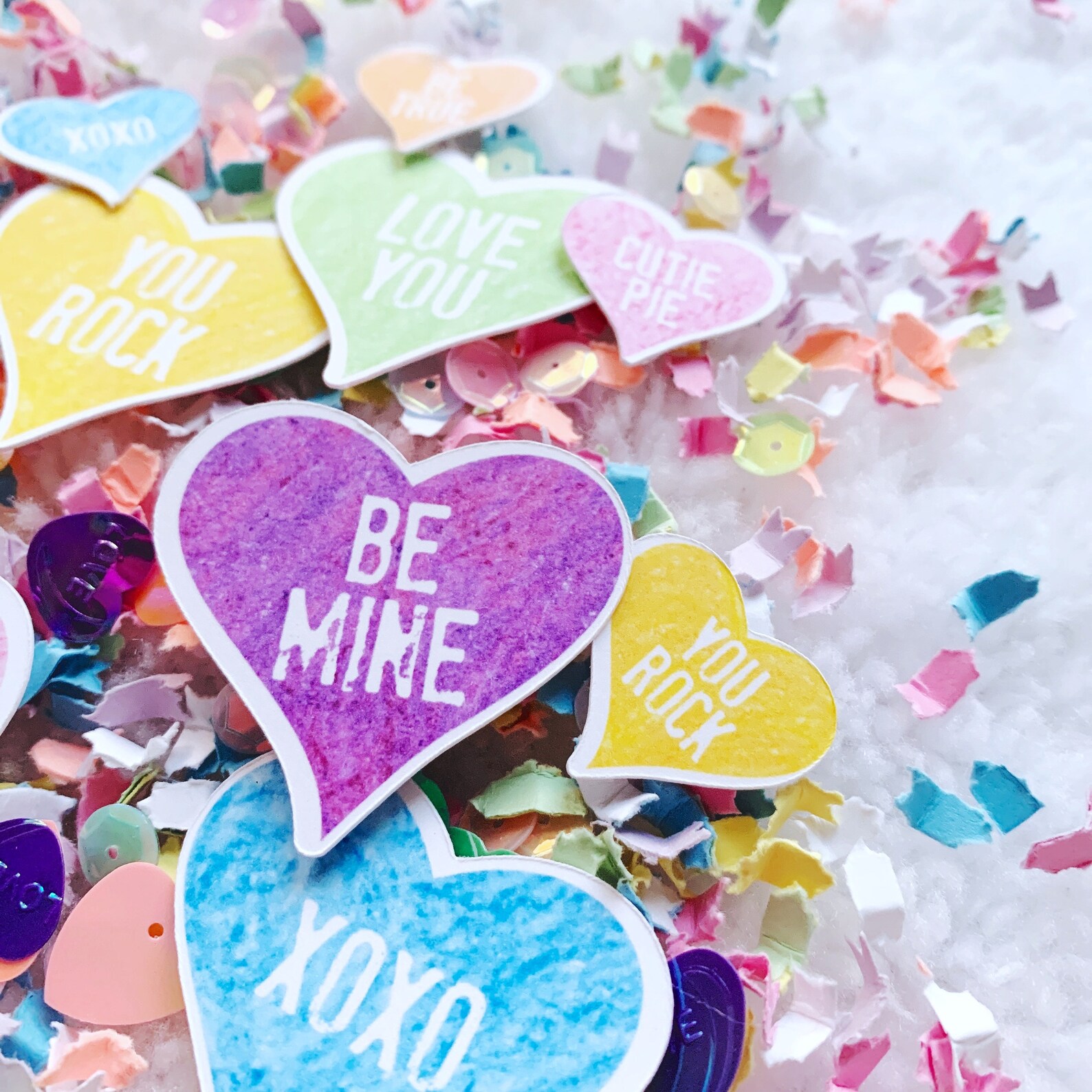 Conversation Hearts Decor Valentine's Day Confetti - Etsy