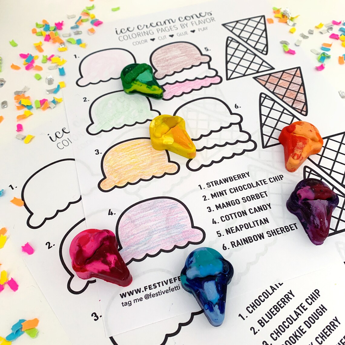 Summer Coloring Pages Color by Number Ice Cream Coloring - Etsy