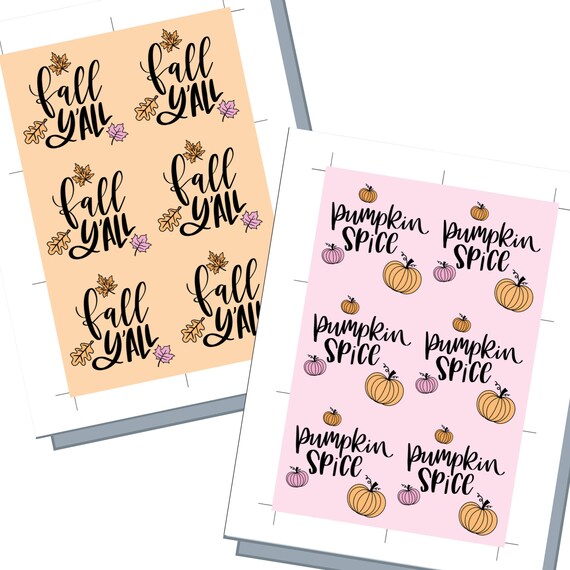 Printable Fall Tags, Fall Y'all Gift Tags, Autumn Tags, Pumpkin Spice ...