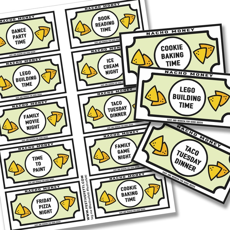 Kids Reward Coupons, Cinco De Mayo Ideas, Printable, Coupons for Kids ...