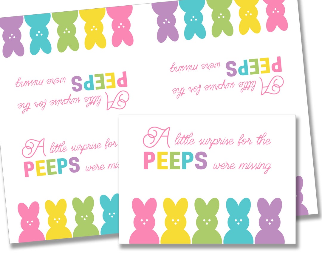 Printable Easter Gift Tag, Basket Tags for Easter, Neighbor Gift Tags ...