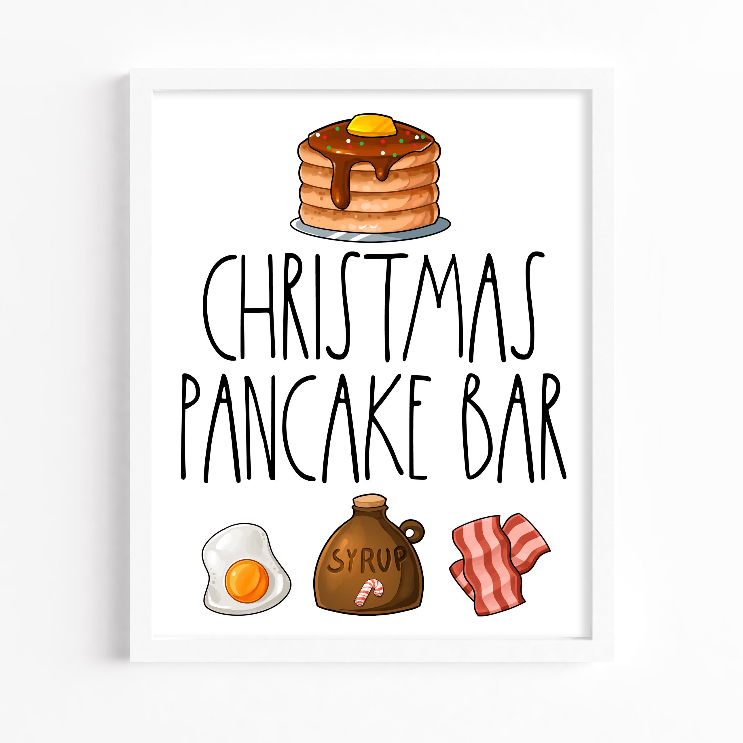 Christmas Breakfast Decor Pancake Bar Sign Christmas Pancake - Etsy UK