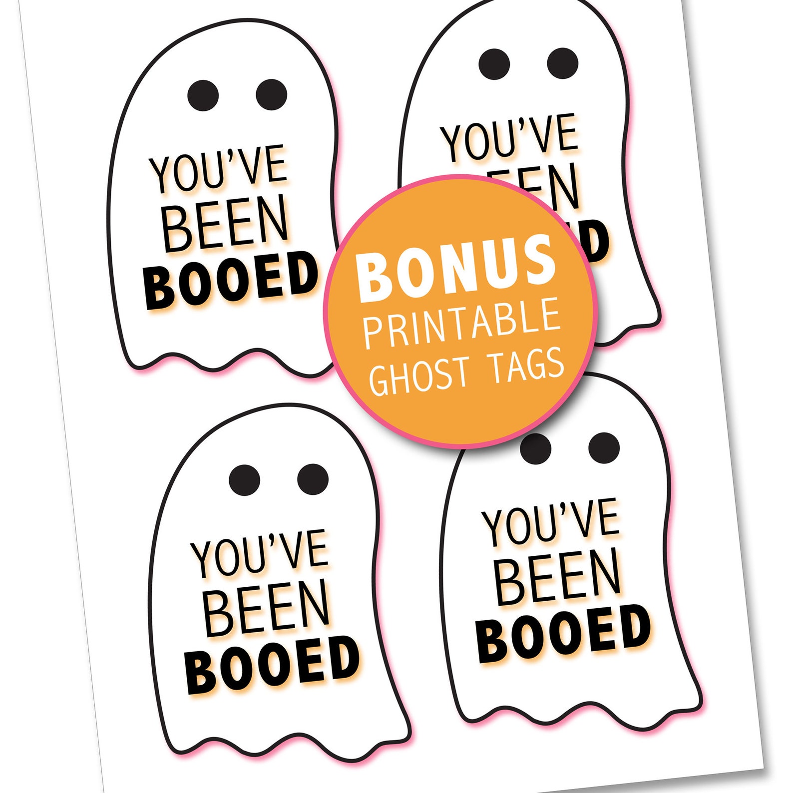 You've Been Booed, Printable Halloween Signs, Printable Halloween Tag ...