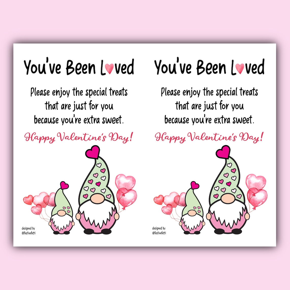 Valentine Neighbor Treats Printable Valentine Fun Youve - Etsy