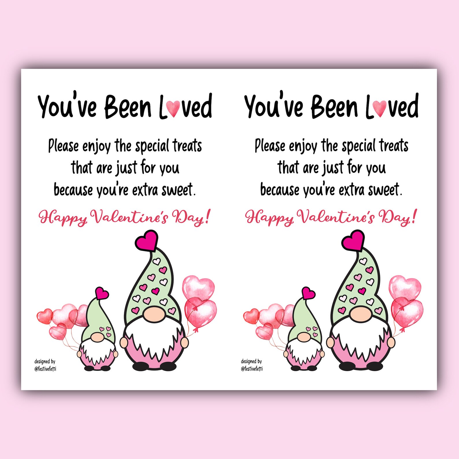 Valentine Neighbor Treats Printable Valentine Fun Youve - Etsy