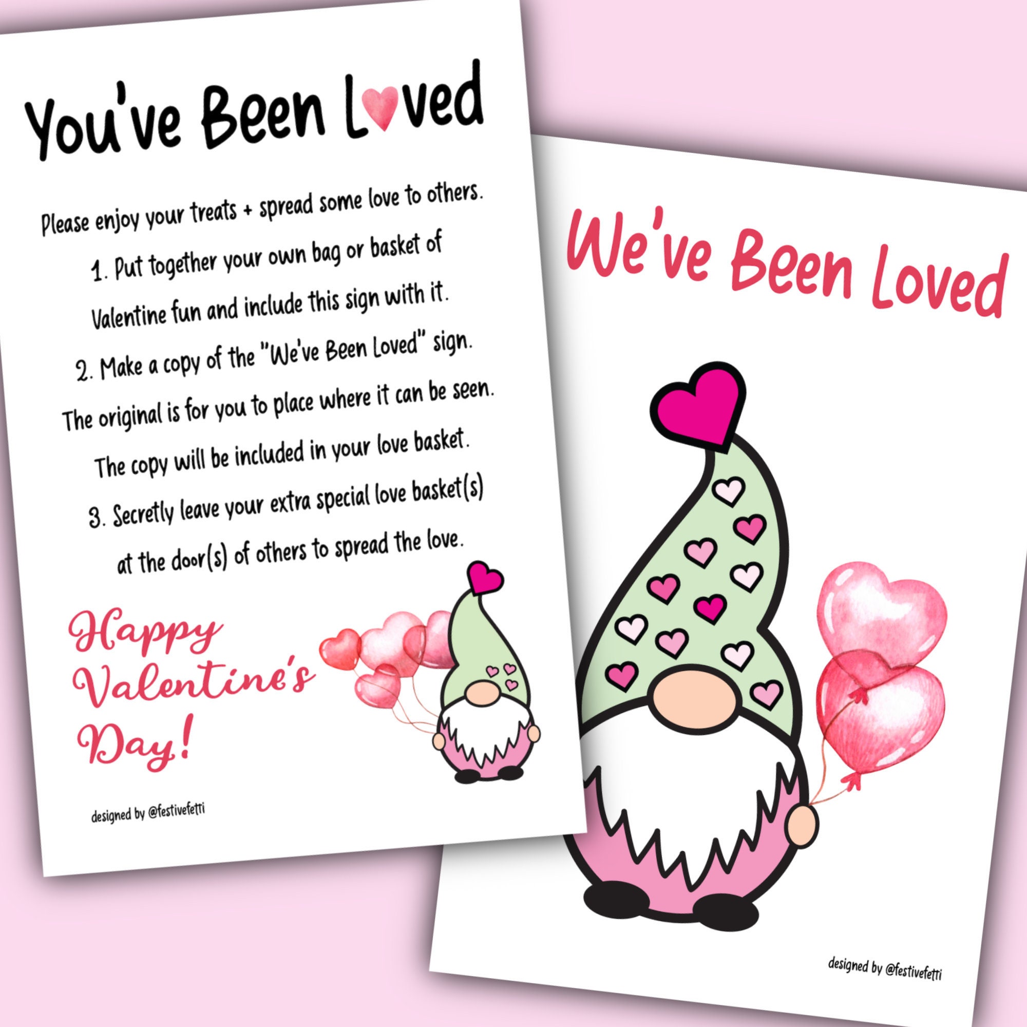 Valentine Neighbor Treats Printable Valentine Fun Youve | Etsy