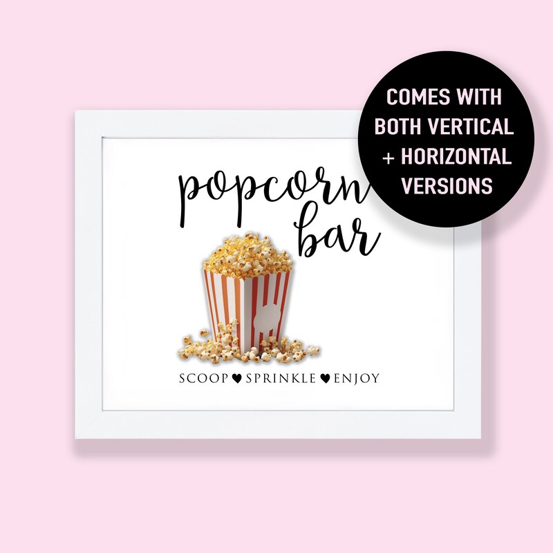 Popcorn Sign - Etsy