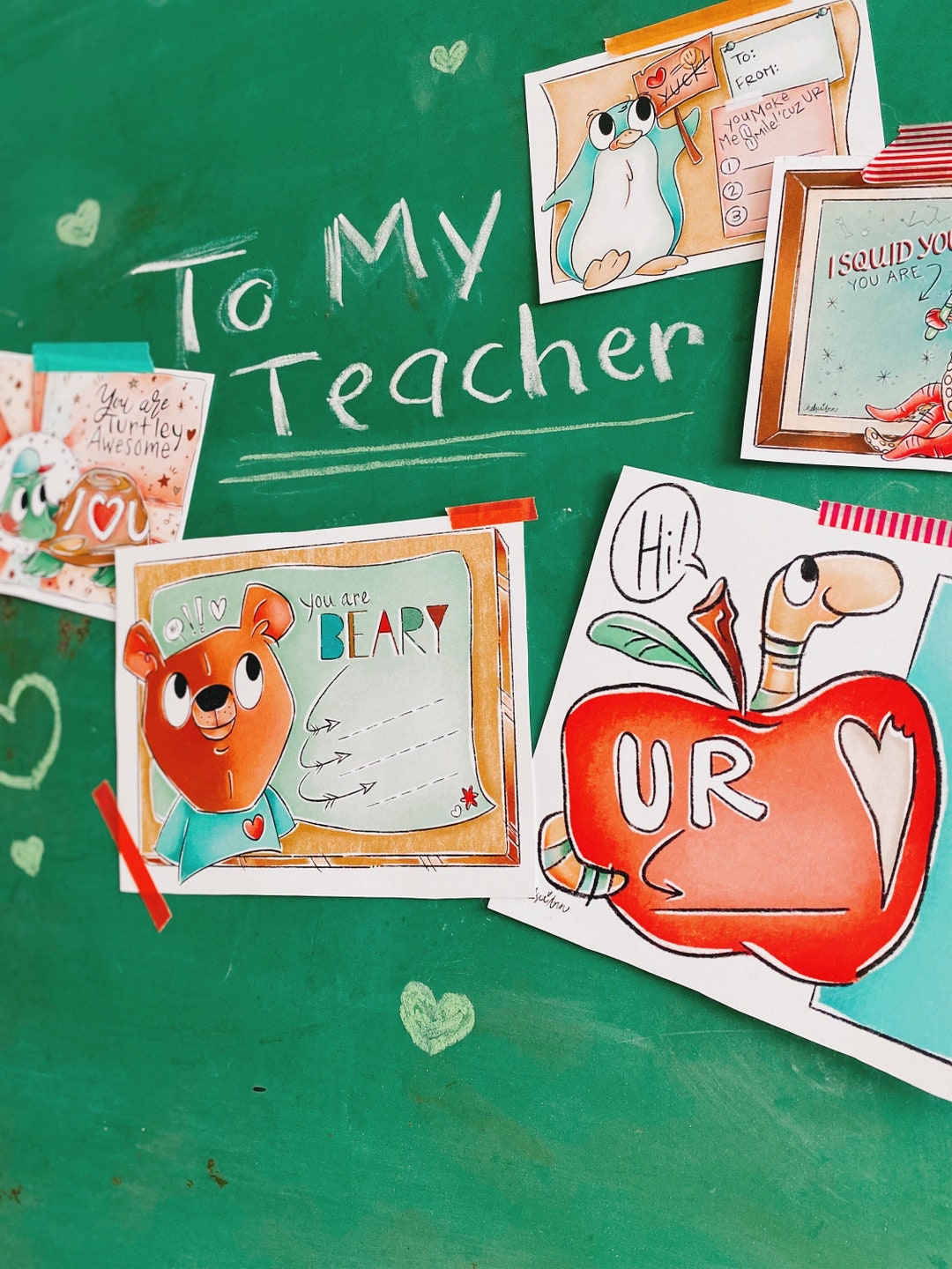 Teacher Appreciation Gift Tags, Printable Lunch Notes, Animal Bookmarks ...