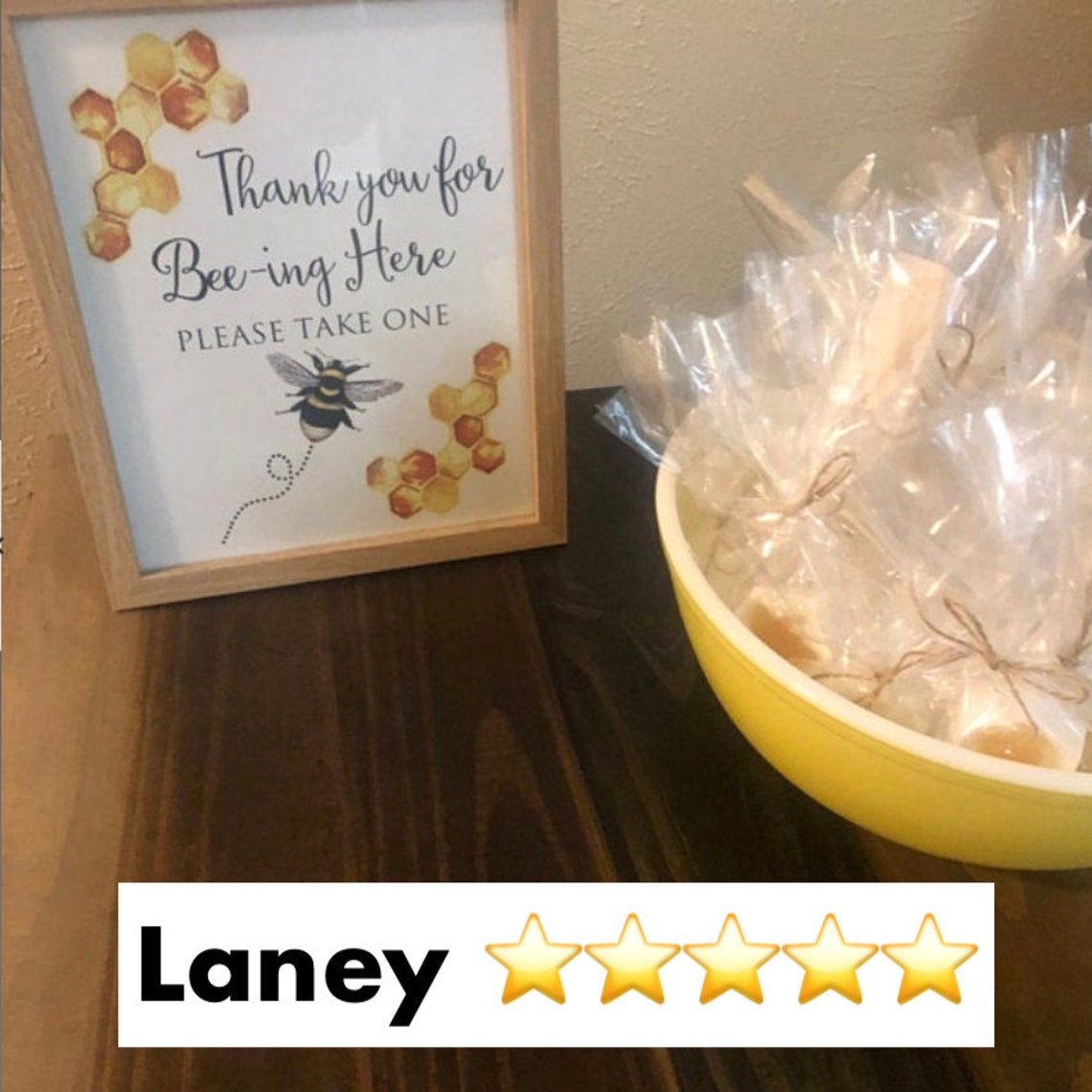 Thank You for Bee-ing Here Printable Sign Bee Party Favor - Etsy Australia