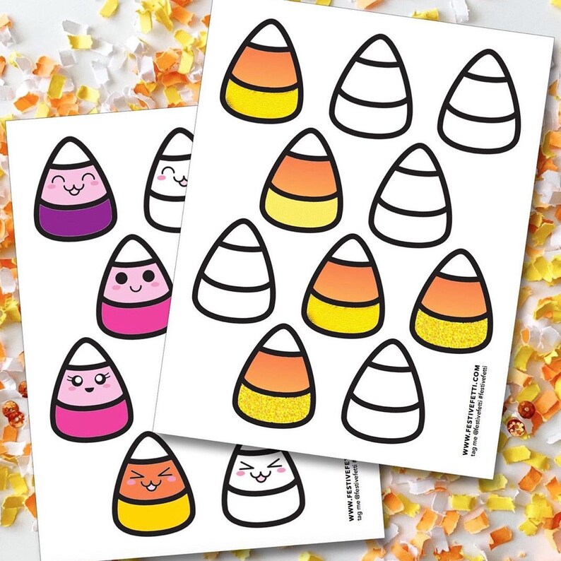 15 Festive Fetti Coloring Pages Kids Coloring Crafts Summer - Etsy