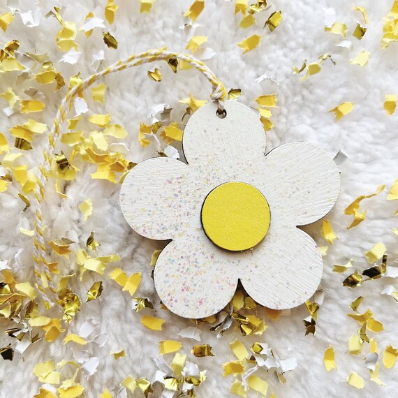 Daisy Gift Tag Groovy Party Gift Tag Flower Power Birthday - Etsy