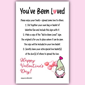 Valentine Neighbor Treats, Printable Valentine Fun, You’ve Been Loved ...