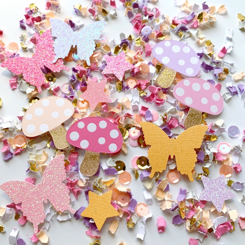 Pastel Fairy Garden Confetti Fairy Garden Baby Shower Fairy - Etsy