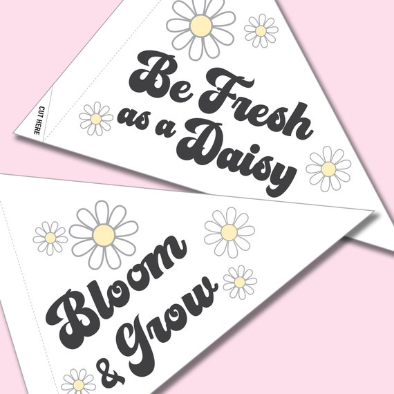 Daisy Party Decor Boho Daisy Printable Daisy Sign Flower - Etsy
