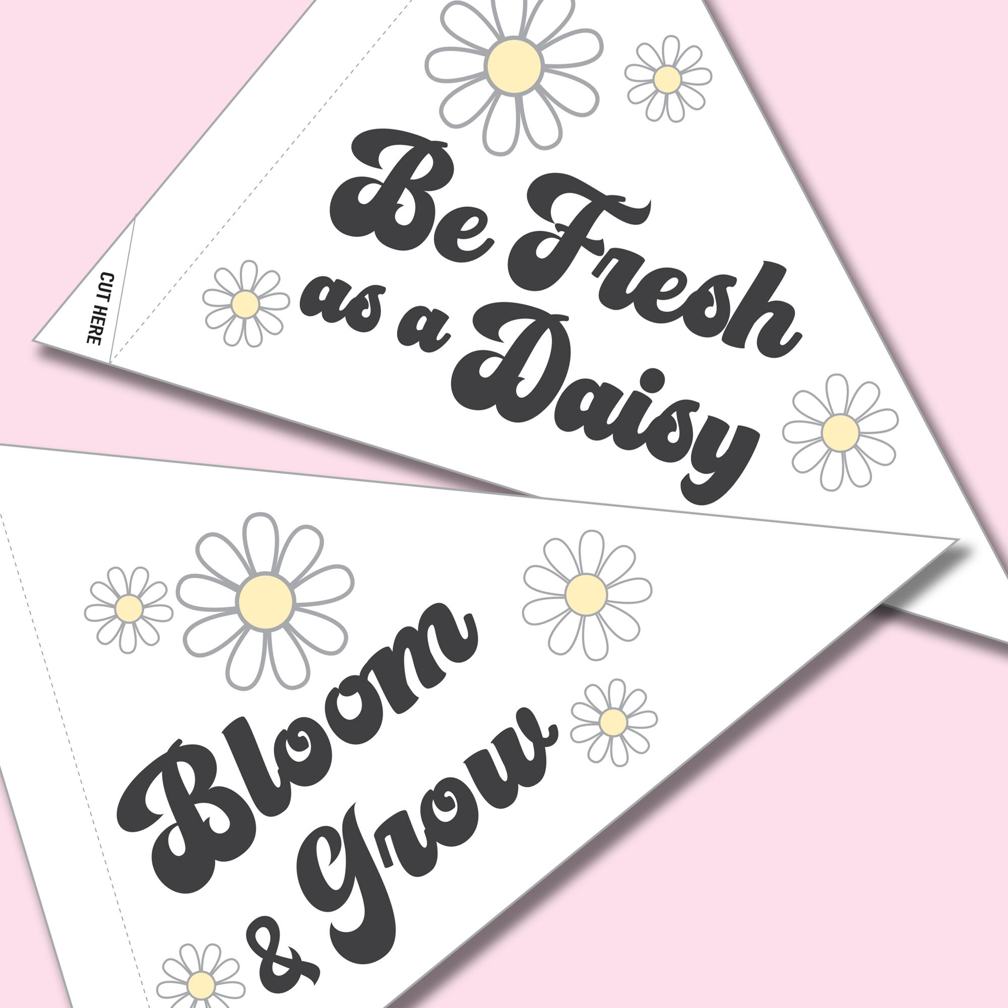 Daisy DIY Pennant Flags