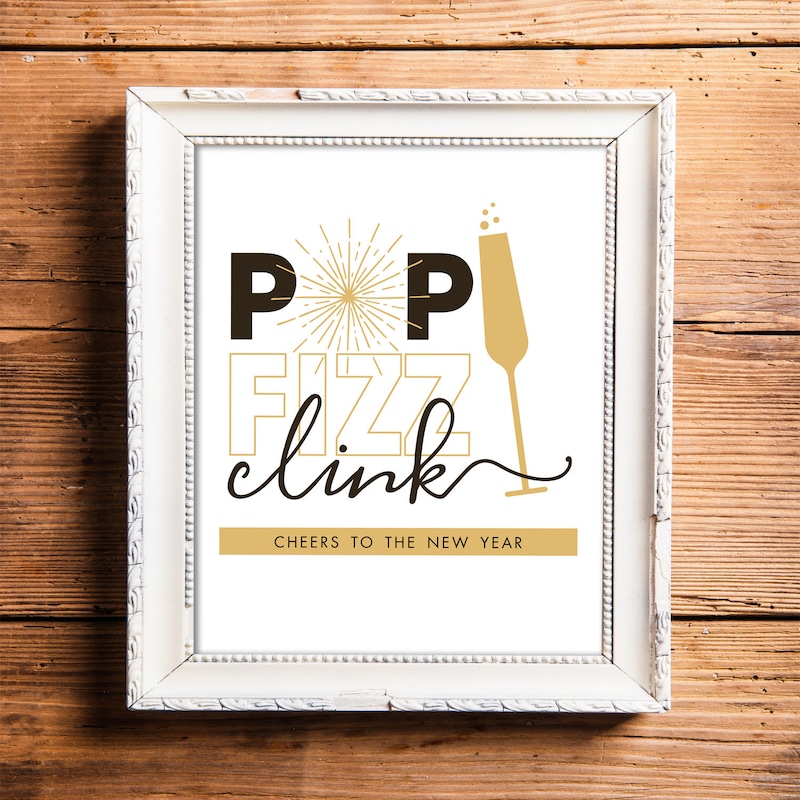 Pop Fizz Clink Sign - Etsy