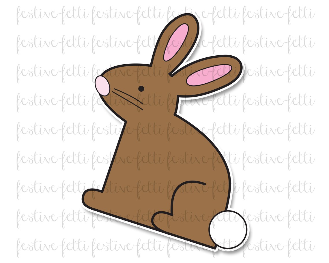 Easter Bunny Clip Art Rabbit Clipart Chocolate Bunny PNG - Etsy