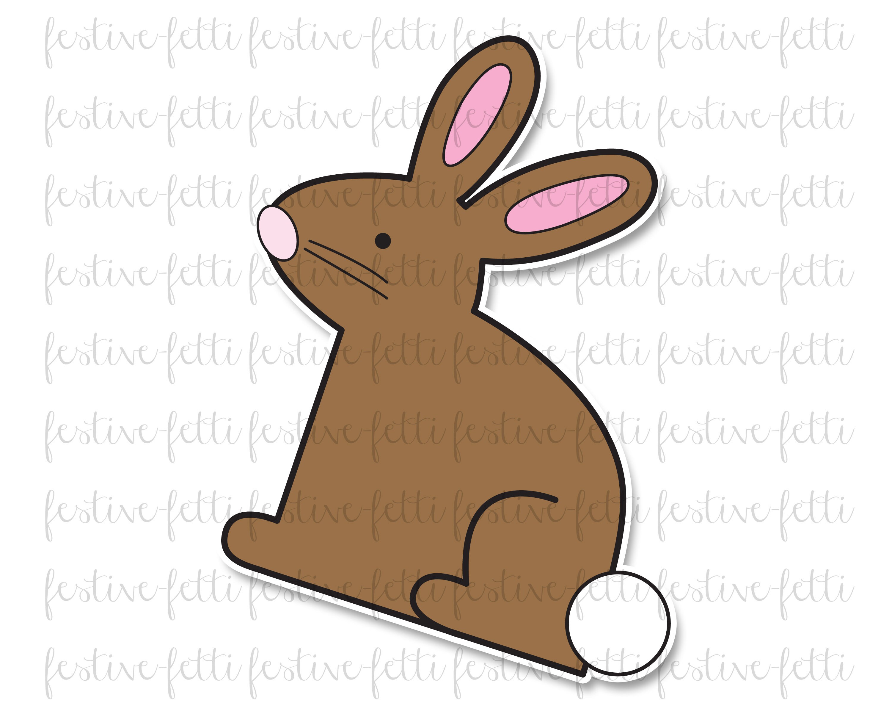 Easter Bunny Clip Art, Rabbit Clipart, Chocolate Bunny, PNG, EPS ...