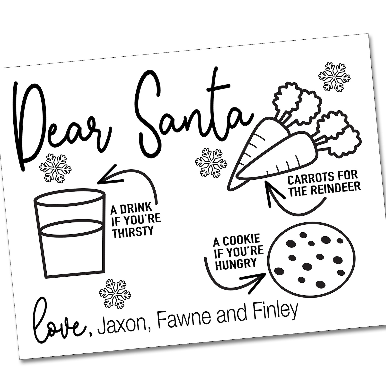 Santa Placemat Personalized Printable Santa Cookie Plate - Etsy