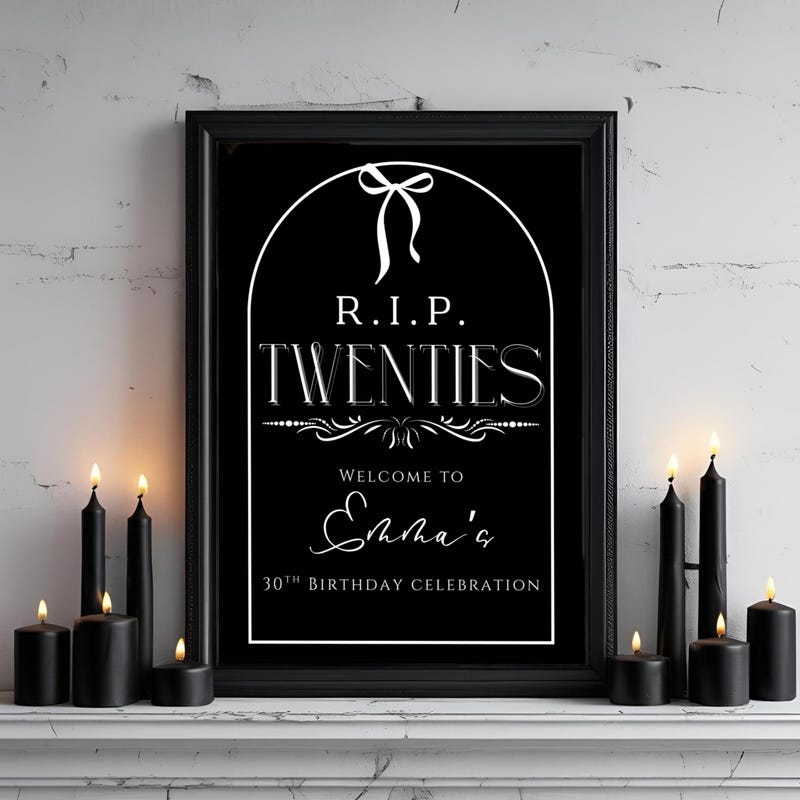 Rip 20s Welcome Poster - Etsy