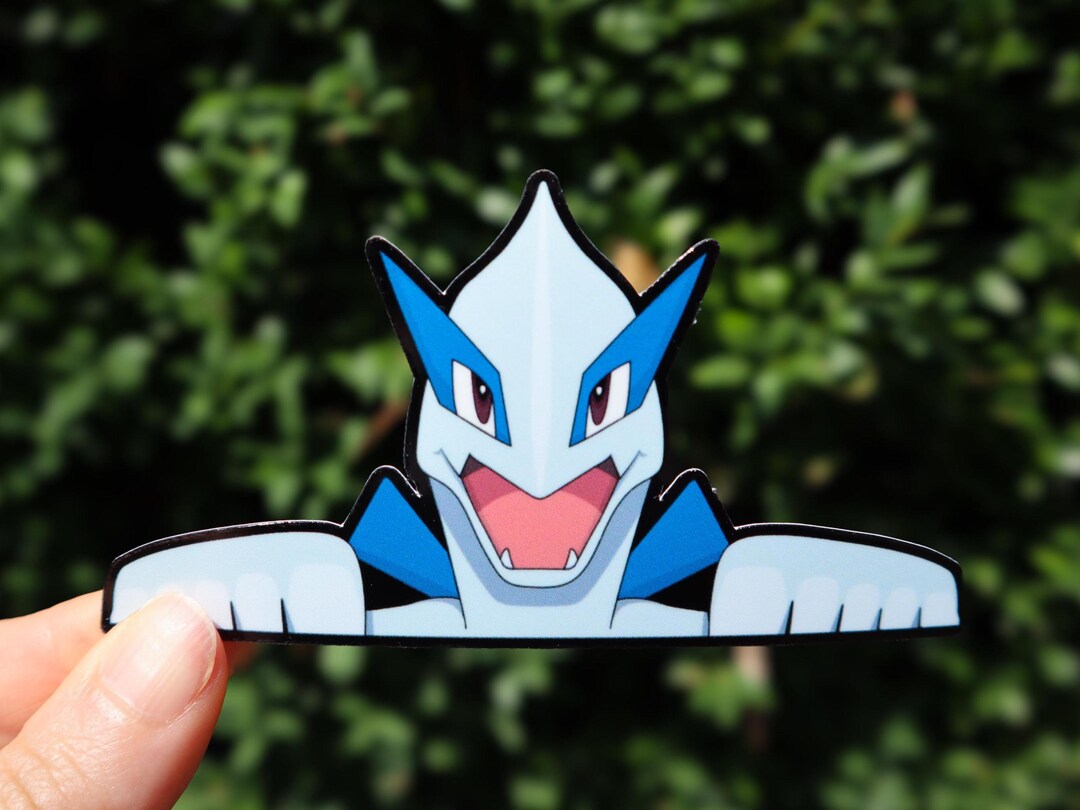 Lugia Peeker Sticker - Cute Pokemon, Waterproof, Laminated Vinyl - Etsy