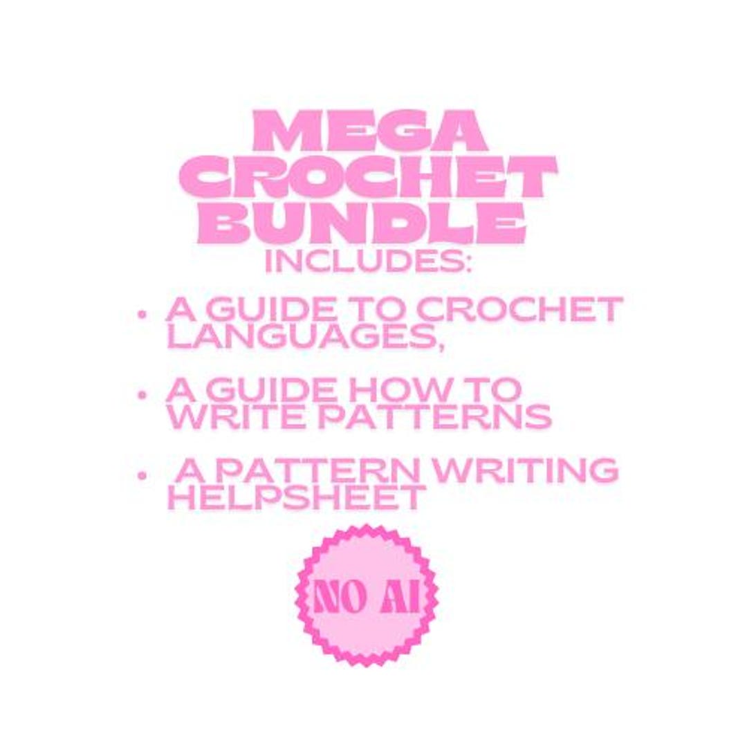 Crochet Guide to Pattern Writing Bundle, Crochet Reference, Pattern ...