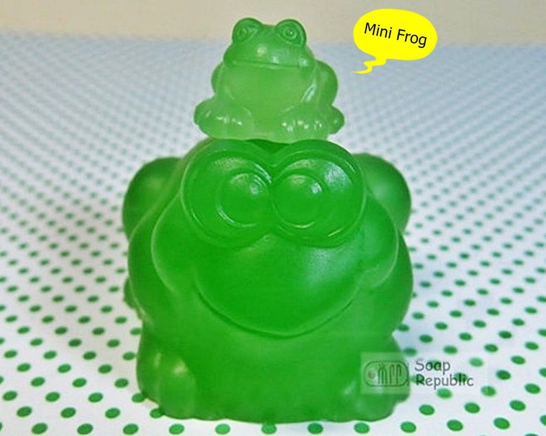 Frog 1-cavity / Mini Frog 4-cavity Silicone Soap Mold / - Etsy