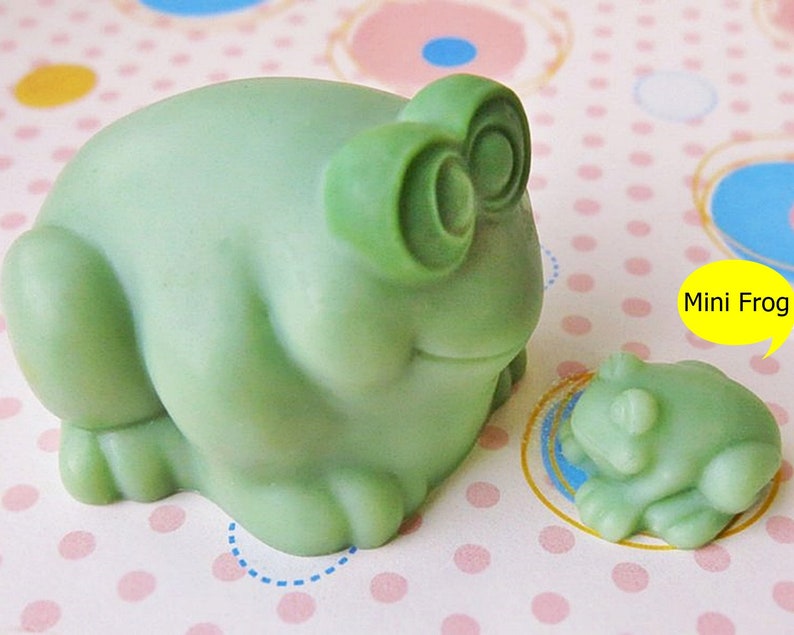 Frog 1-cavity / Mini Frog 4-cavity Silicone Soap Mold / - Etsy