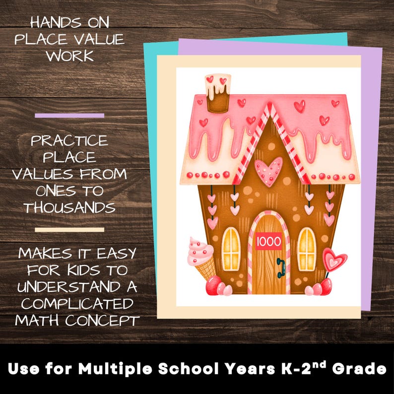 Printable Place Value Village Math Center: Hands-on Learning (K-2 ...