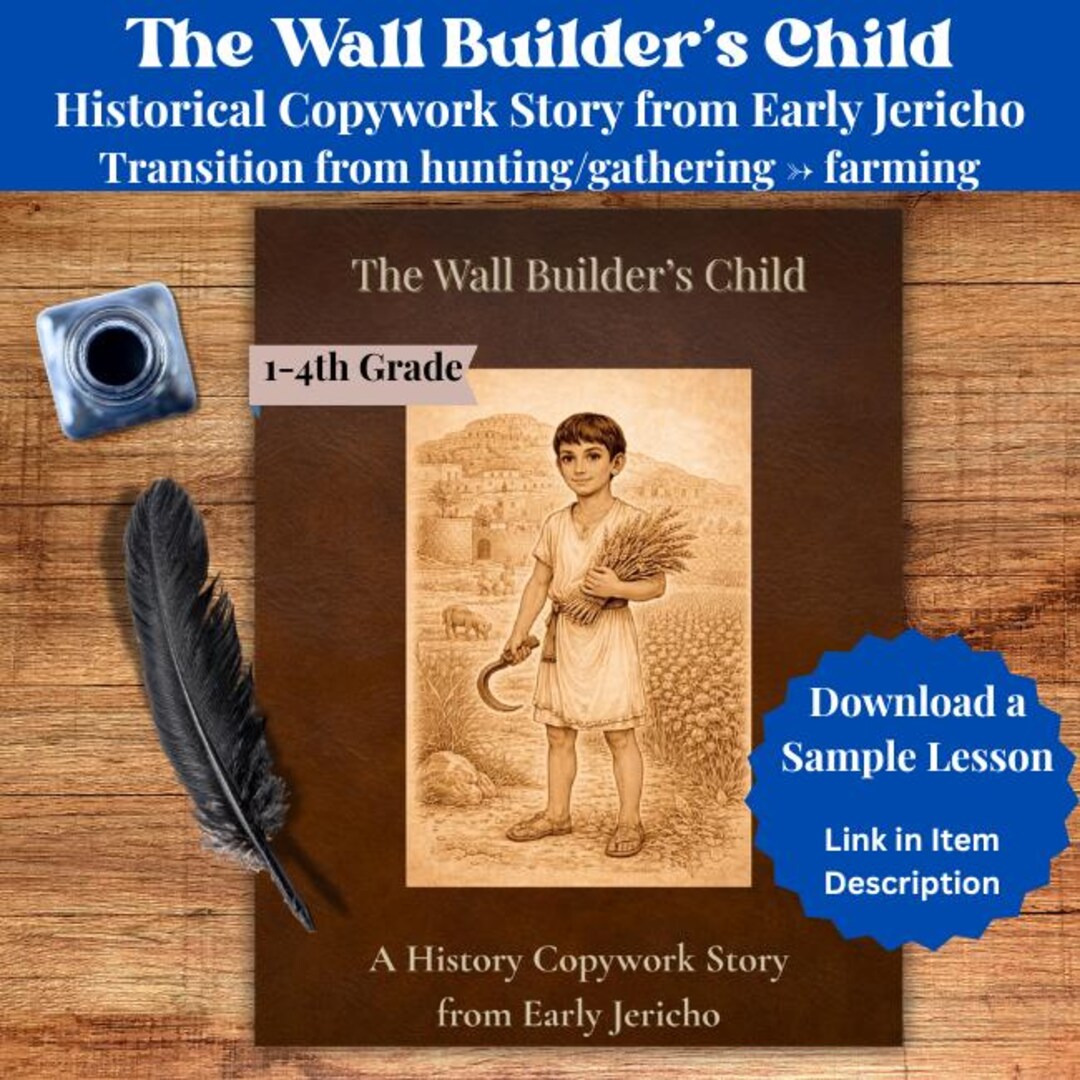 Early Civilizations Copywork | Jericho History Copywork | Homeschool ...