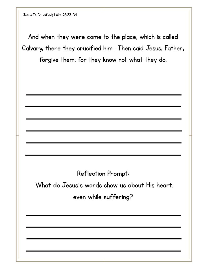 The Life of Jesus Copywork | KJV Bible Verses | Print Handwriting ...