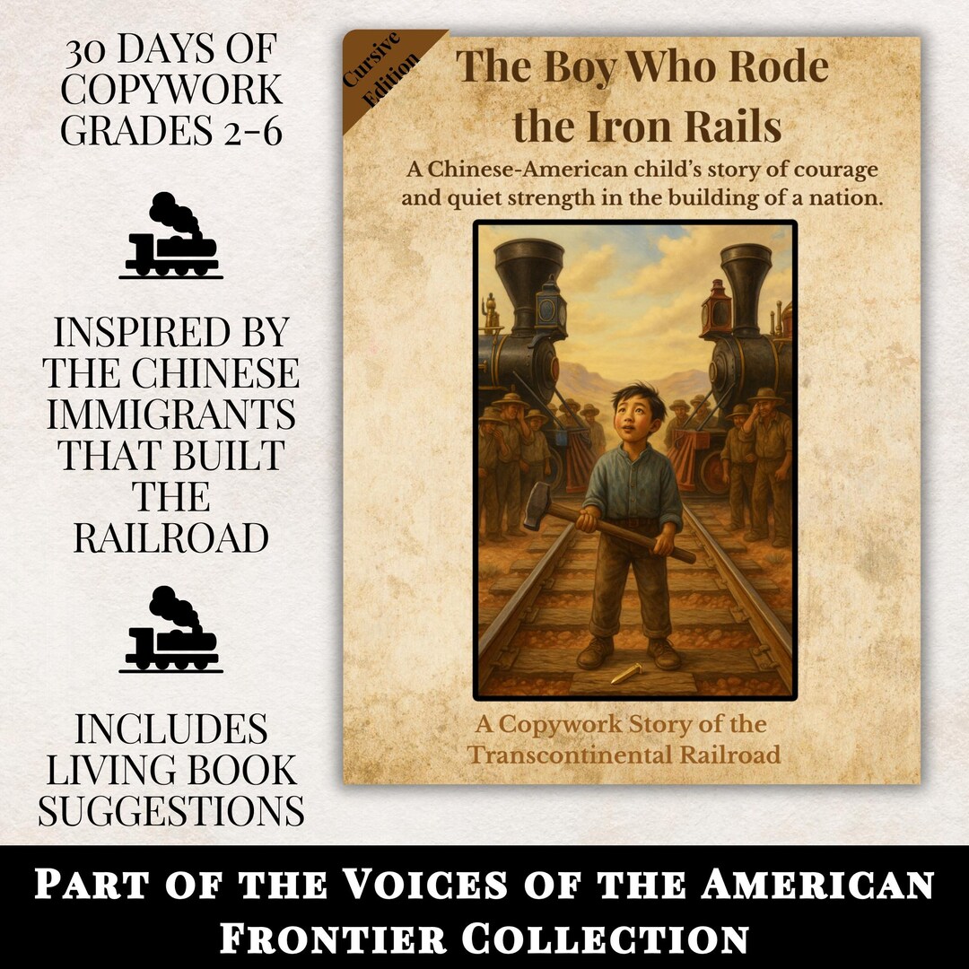 Transcontinental Railroad Copywork Book: Chinese Immigrant History ...
