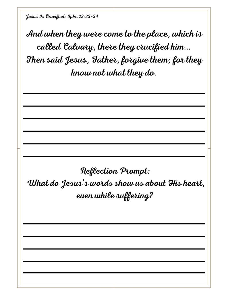 Life of Jesus Copywork: KJV Bible Verse Handwriting Practice (print ...