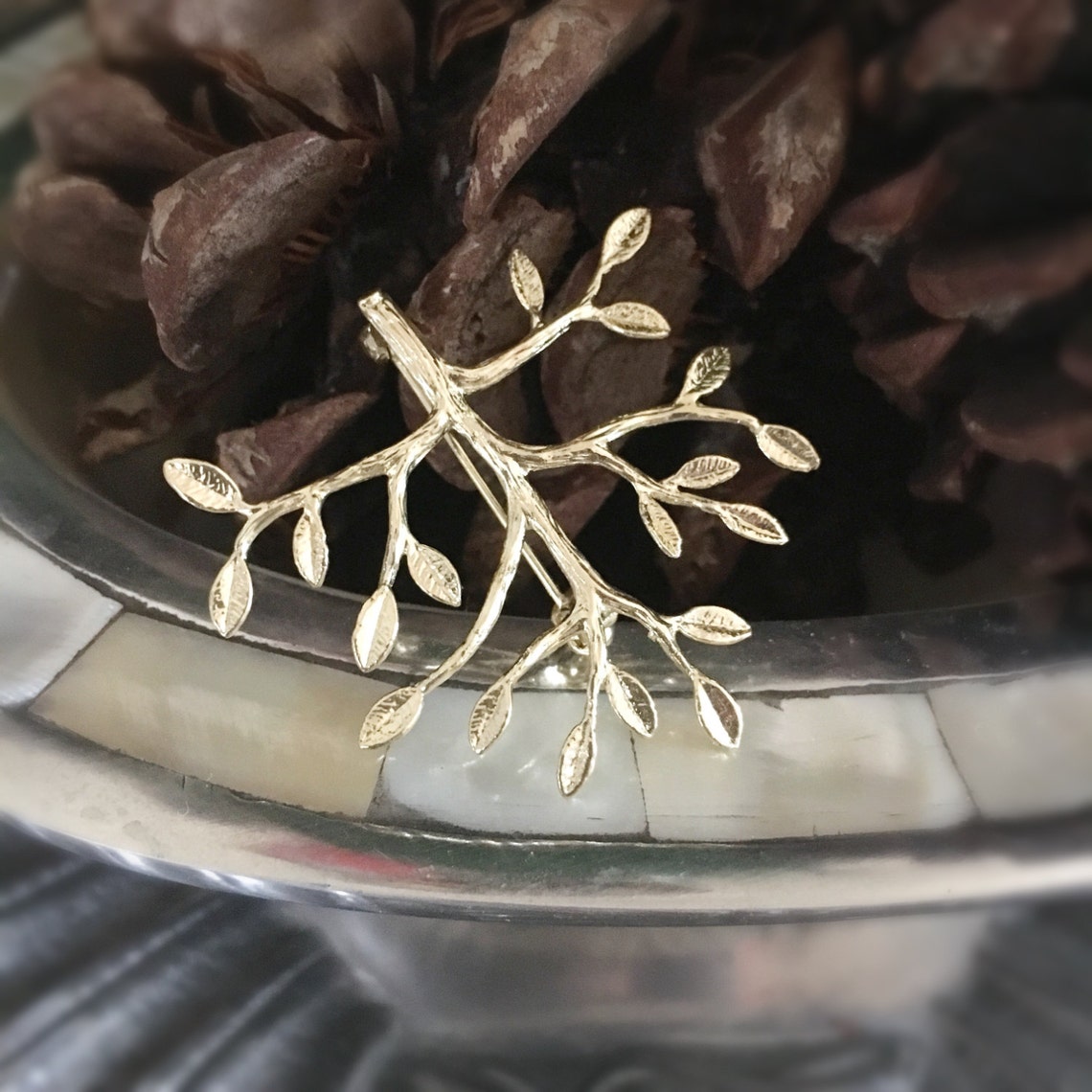 Gold Family Tree Brooch Birthstone Jewelry Personalized Gift | Etsy